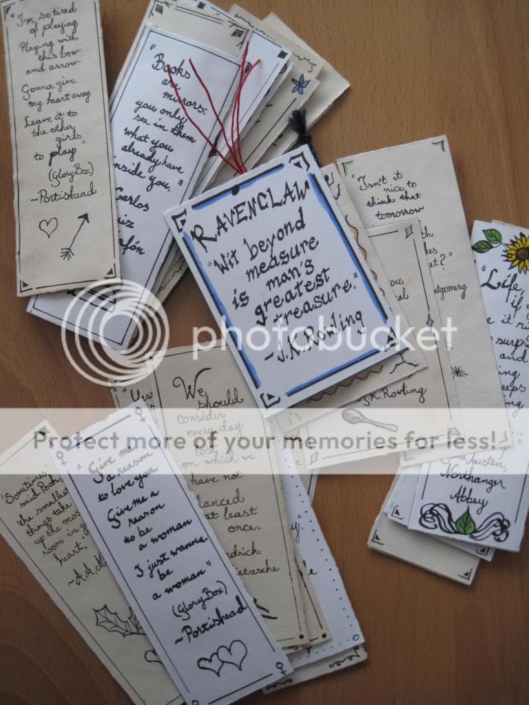 Making Quote-Bookmarks and Ex-Libris | Claret Covers