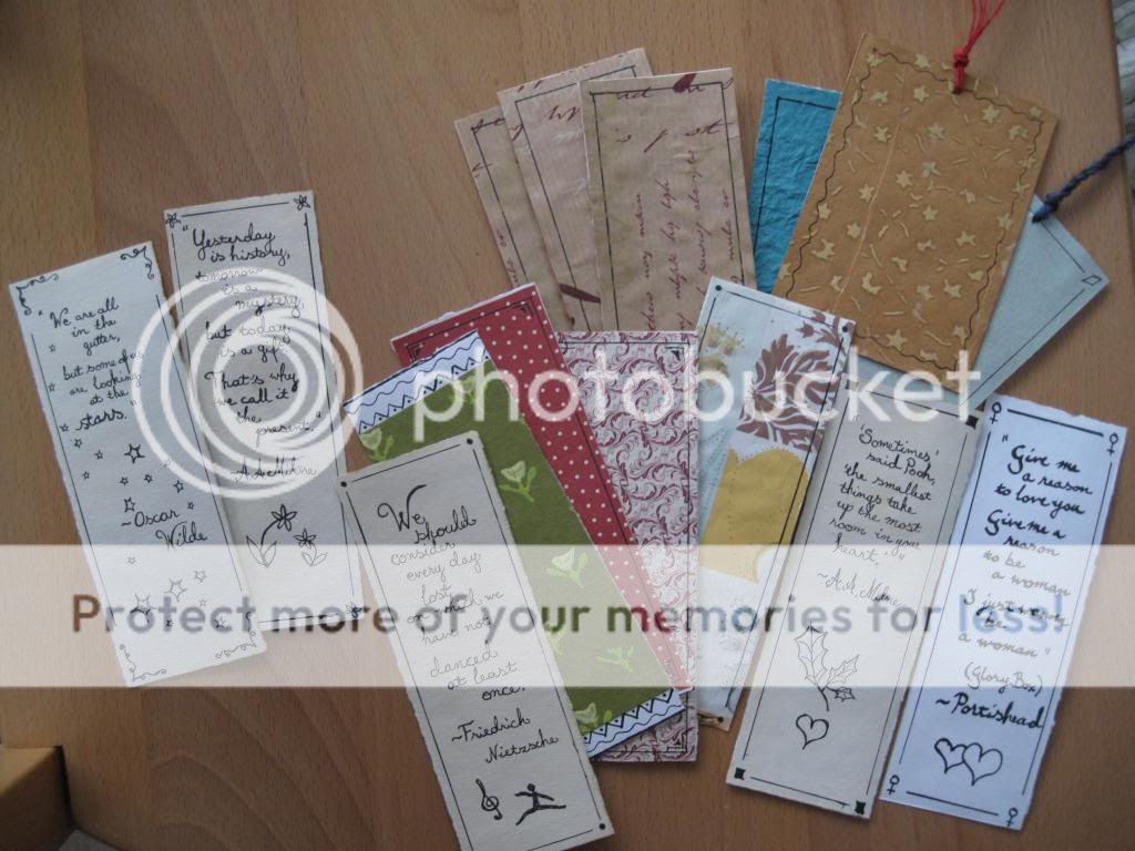 Making Quote-Bookmarks and Ex-Libris | Claret Covers