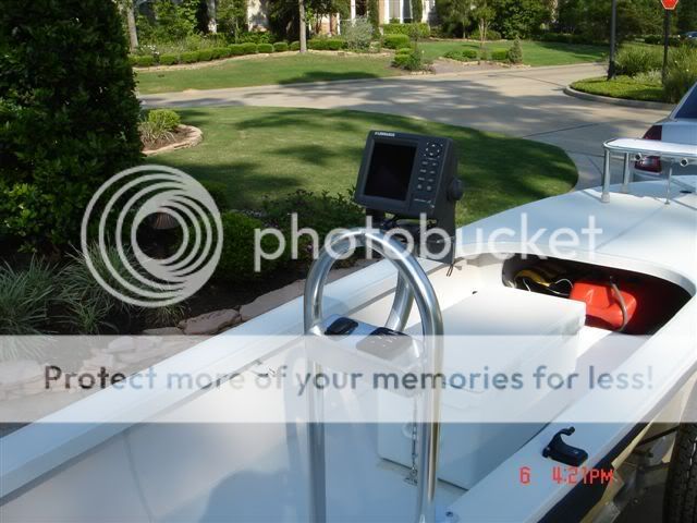 Mount a GPS/Chartplotter under the gunnel instead of on top ...