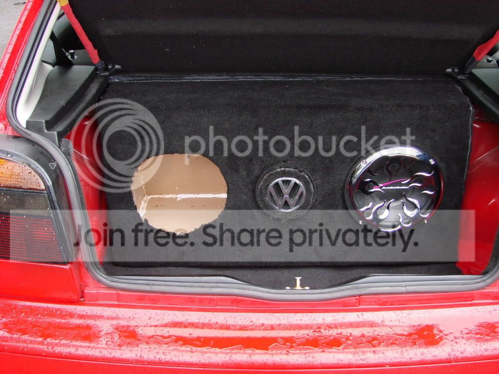 pics of my car just built a custom subwoofer box | Page 2 | VW Vortex ...